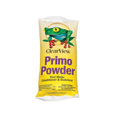 Clearview Primo Powder Water Conditioner 1 lb Pouch 36/Case | CAPP001 | Heritage Pool Plus