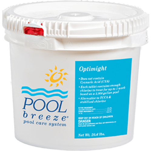 Pool Breeze Optimight Cal Hypo Slow Dissolving Chlorine Tablets 20.2 lb ...