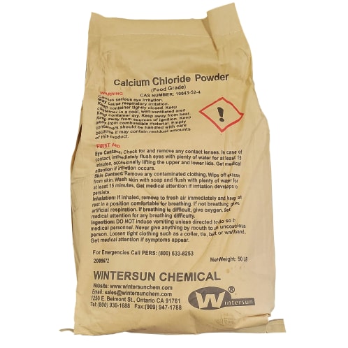 Calcium Chloride 50 lb Bag, 56/Pallet | 03-003 | Heritage Pool Plus