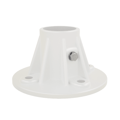 Perma-Cast 5" Slide Deck Flange 1.90" Tube, White Plastic | PF-25 ...