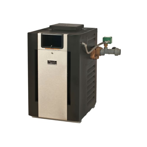 Raypak B-R408-EN-X #50 Professional ASME Natural Gas Heater, 399K BTU, 2" Bronze Headers, Cupro ...