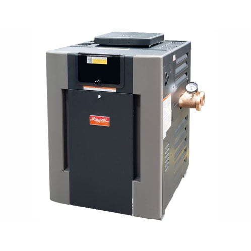 Raypak B-R407A-EN-X #26 Digital Low NOx ASME Natural Gas Heater, 399K BTU, Cupro-Nickel ...