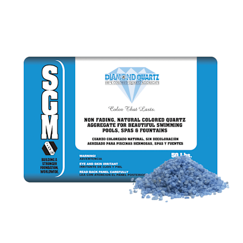 SGM Diamond Quartz Trowel Grade Aggregate, Blue, 50 lb | DQTB