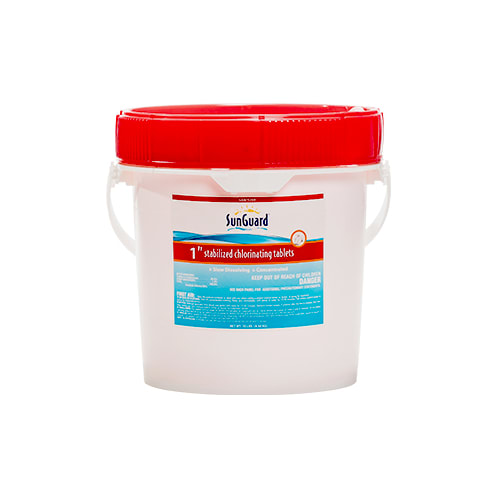 SunGuard 1" Chlorine Tablets 4 x 10 Lbs/Cs | A3314 | Heritage Pool Plus