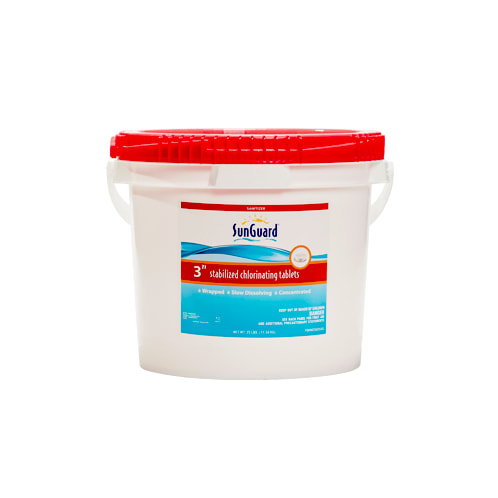 SunGuard 3" Chlorine Tablets Wrapped - 25 Lb Pail | A3326 | Heritage ...