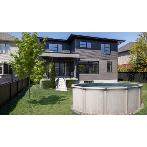 Trevi Fab. 178 21' Round ABG Pool, 52" Wall, 4 Ctn | TV2152ST ...