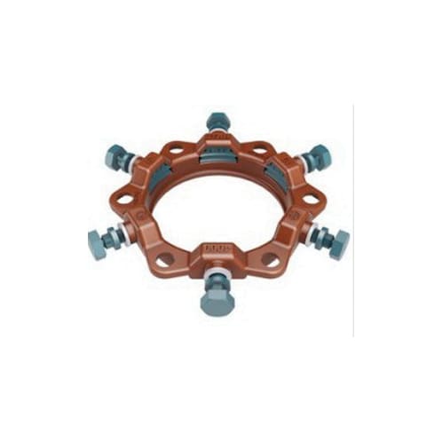 6" Coral Red Gland PVC Series 4000HD Mechanical Joint Wedge Action ...