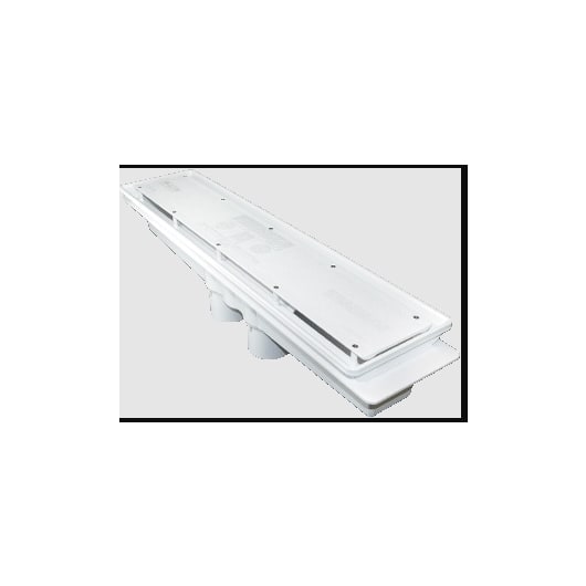 A&A AVSC Dual-Suction Standard Top Channel Drain, White | AAA571903