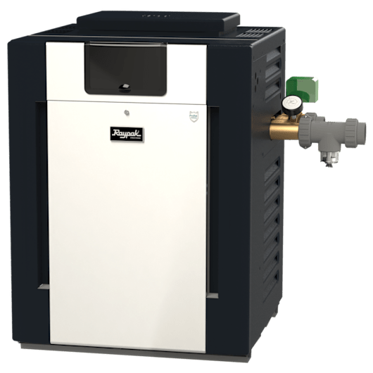 Raypak B-R408-EN-X ASME Professional Natural Gas Heater 406,000 BTU ...