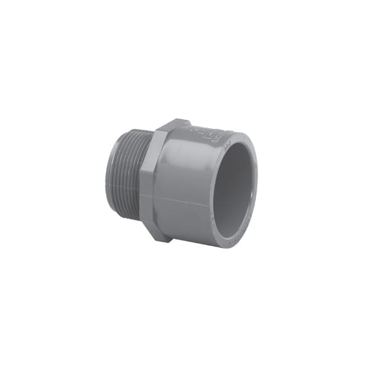 Sch. 80 Gray PVC Adapter 3 in. MPT x Slip | 836-030