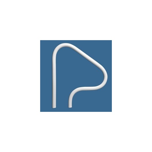 Saftron 48" Classic Figure 4 Four Bend Return to Deck White | RTD-348-W