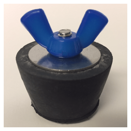 Winter Rubber Expansion Plug #8 w/ Blue Nylon Wing Nut for 1-1/2" Pipe