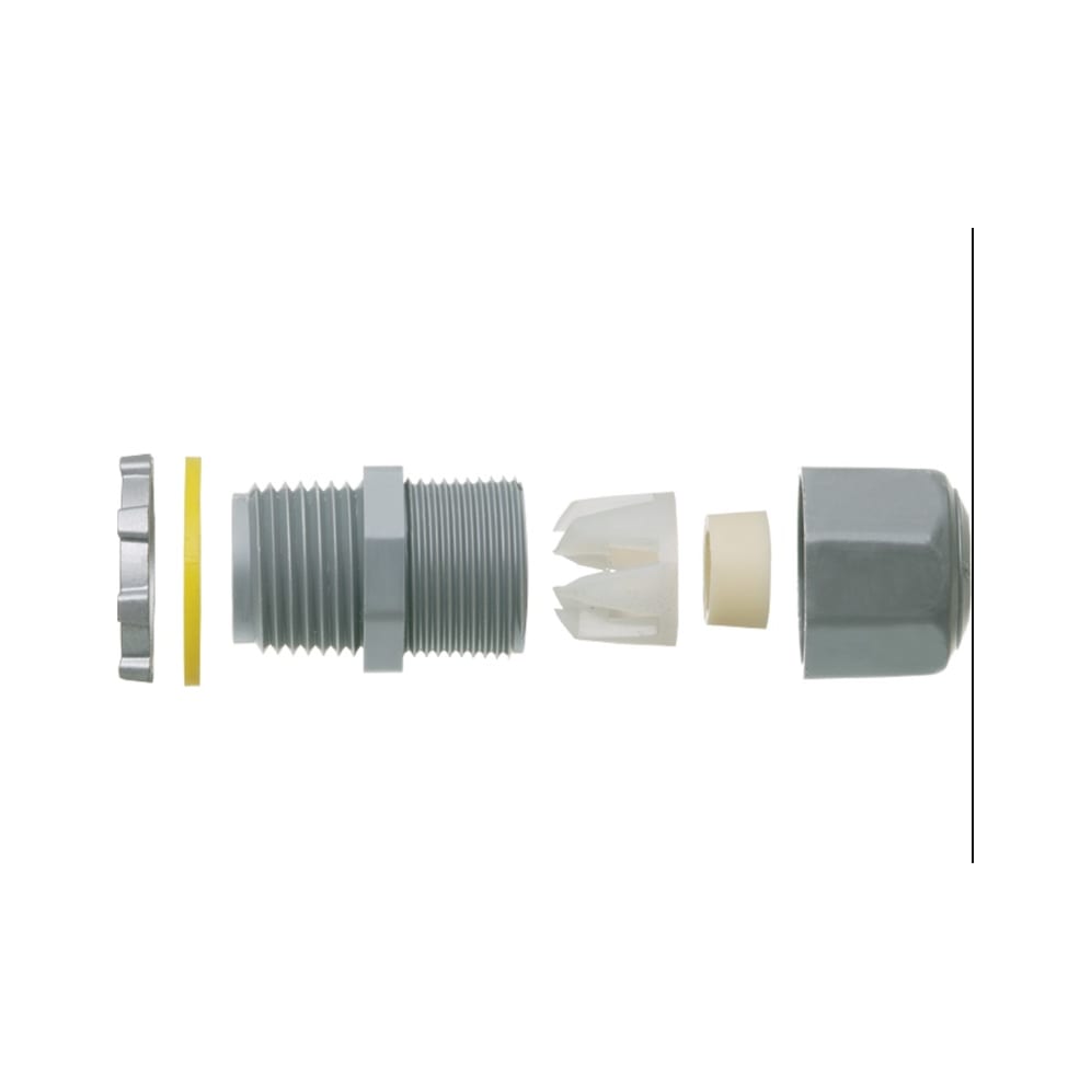 Strain Relief Cord Connector 1/2In .1 - .3 Cord Range | LPCG503