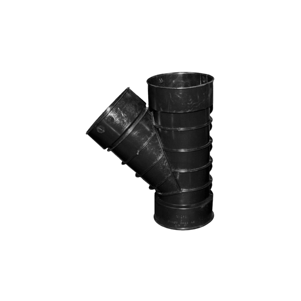 ADS Wye, Snap Corrugated 45 Degrees Degrees HDPE Single Wall Black 3 ...