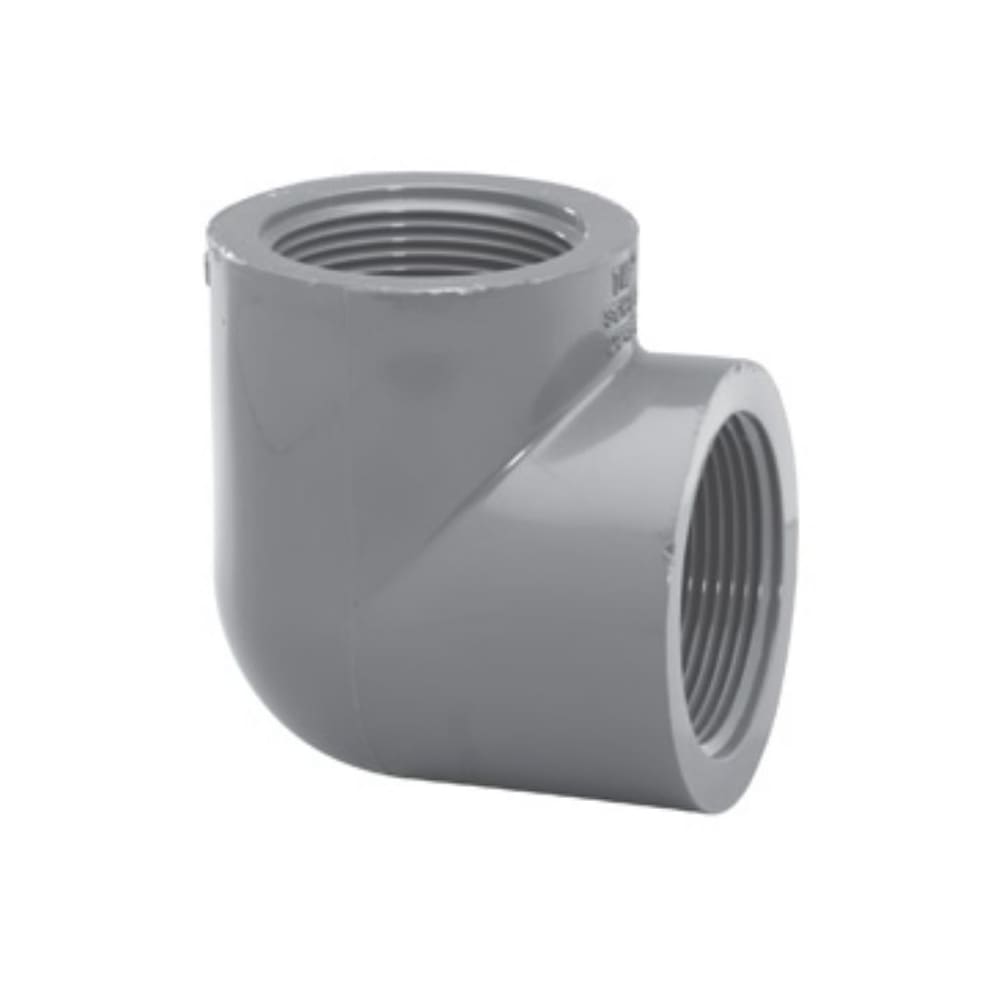 1/4" Sch 80 PVC 90 Elbow FXF 808-002 Sch 80 PVC 90 Degree Elbow Fipt 1 ...