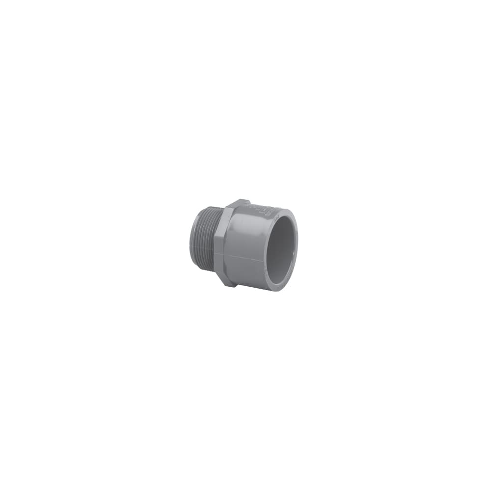 Sch. 80 Gray PVC Adapter 4 in. MPT x Slip | 836-040