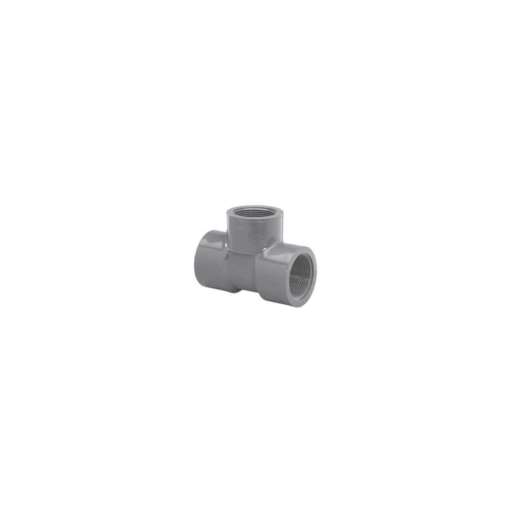Sch. 80 Gray PVC Tee 1-1/2 in. FPT | 805-015