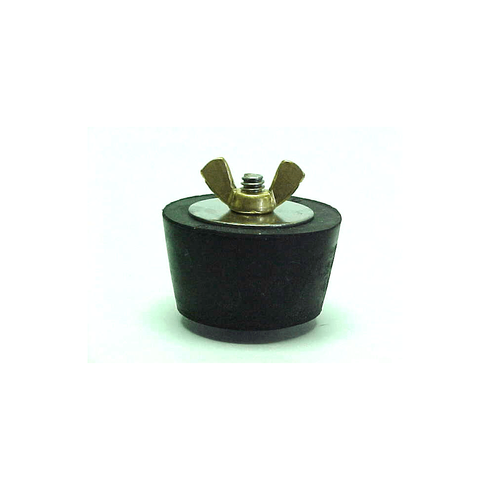 Winter Rubber Expansion Plug #4 w/ Brass Wing Nut for 3/4" & 1" Pipe