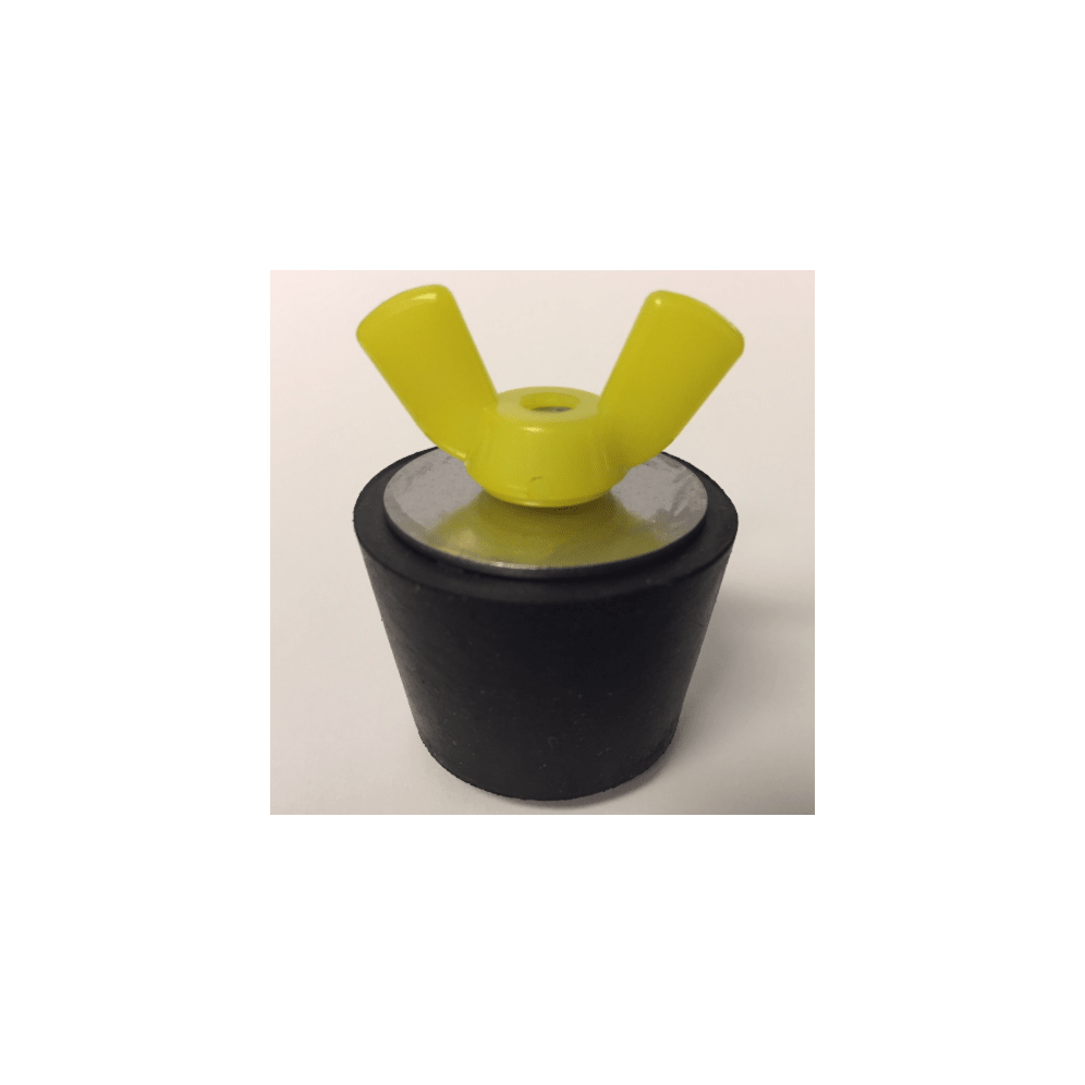 Winter Rubber Expansion Plug #7 w/ Yellow Nylon Wing Nut for 1-1/4" Pipe