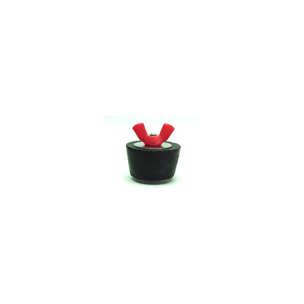 Winter Rubber Expansion Plug #9 w/ Red Nylon Wing Nut for 1-1/2" Pipe